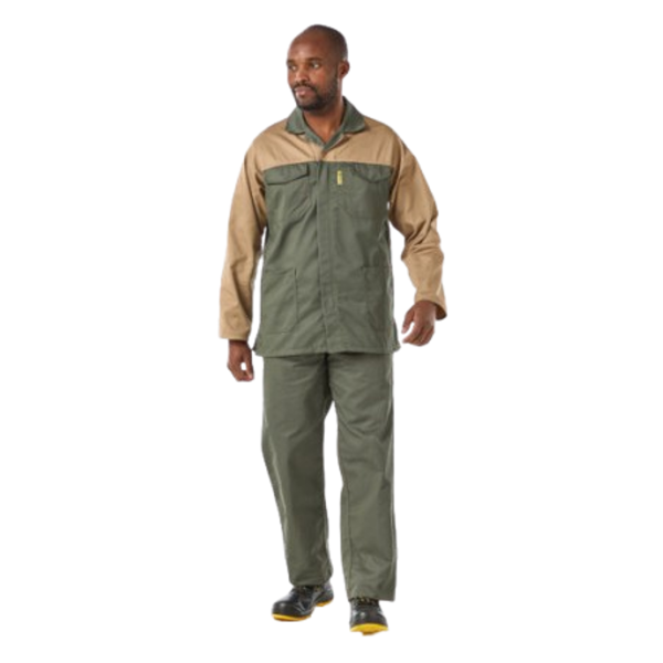 Dromex Olive Green/Khaki 65/35 Two-Tone Conti Jacket